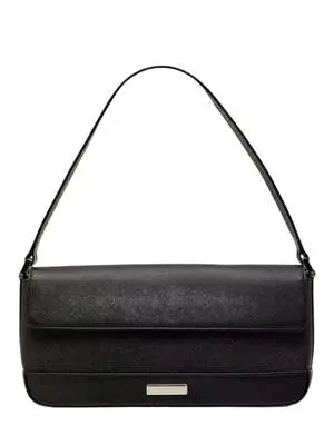 Burberry 20th Century Leather Shoulder Bag - Black