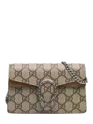Gucci 2000-2015 Mini Gg Supreme Dionysus Crossbody Bag Neutrals