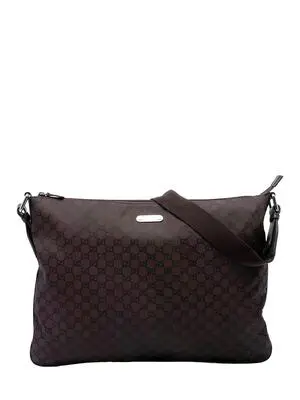 Gucci 2016-2026 Gg Nylon Crossbody Bag - Brown