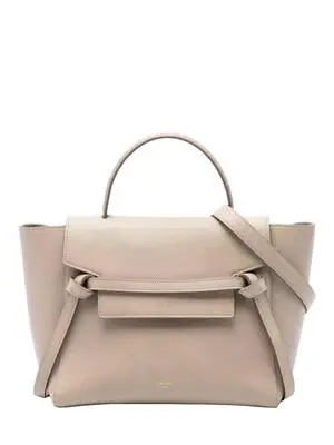 Celine 2017 Micro Grained Calfskin Belt Bag Satchel - Neutrals