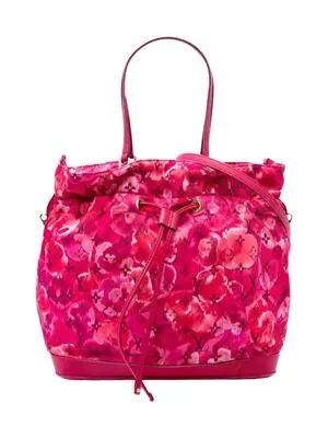 LOUIS VUITTON 2013 Limited Edition Monogram Nylon Ikat Noefull Mm Bucket Bag - Pink
