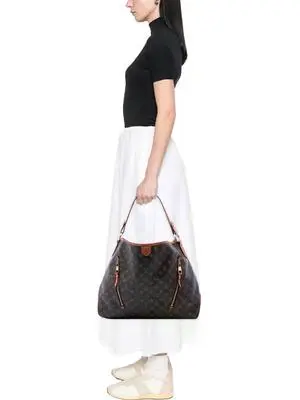 LOUIS VUITTON Monogram Delightful Gm Hobo Bag - Brown