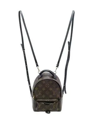 LOUIS VUITTON 2016 Monogram Mini Palm Springs Backpack - Brown
