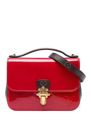 LOUIS VUITTON 2019 Vernis Miroir Cherrywood Bb Satchel - Red