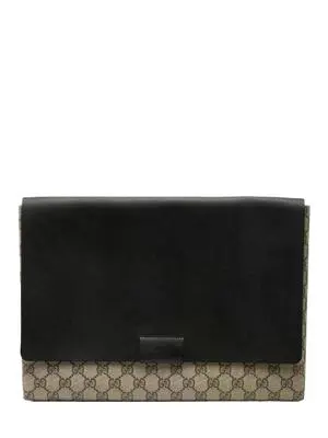 Gucci 2000-2015 Large Gg Supreme Clutch Bag - Black