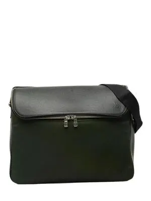 LOUIS VUITTON 2002 Bicolor Taiga And Canvas Taimyr Crossbody Bag