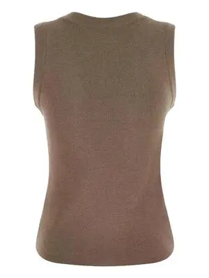Giuseppe Di Morabito Sleeveless Crystal-embellished Ruched Top - Brown