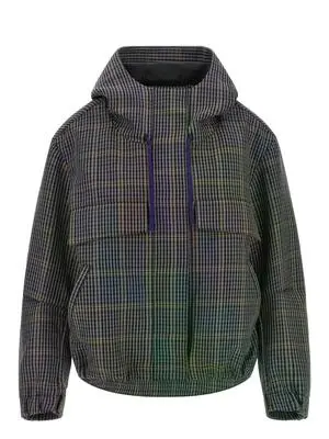 TELA Tela Niki Check-Pattern Jacket Blue