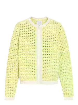 BARRIE Crochet-knit Zip-up Cardigan - Green