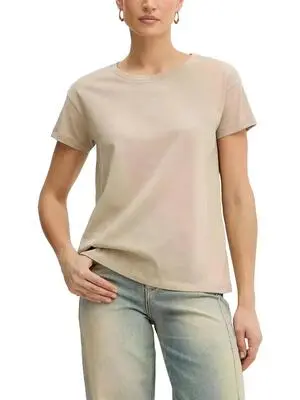 Armani Exchange Armani Exchange Rhinestone Embellished Crewneck T-Shirt Neutrals