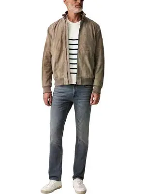 JOOP! Goat Suede Bomber Jacket - Neutrals