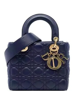 DIOR Christian Dior Lambskin Cannage Lady Dior Satchel