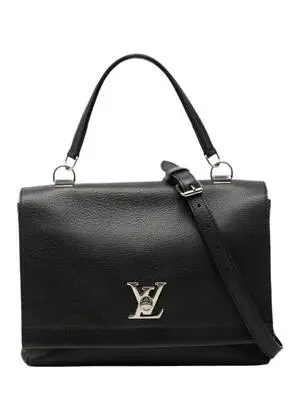 LOUIS VUITTON 2015 Leather Lockme Ii Satchel - Black