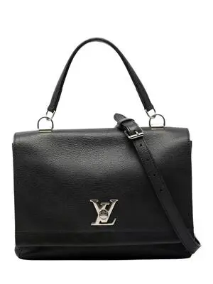 LOUIS VUITTON Leather Lockme Ii Satchel - Black