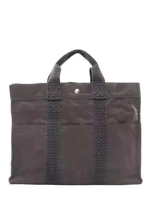 Hermès 20th Century Canvas Herline Mm Tote Bag - Grey