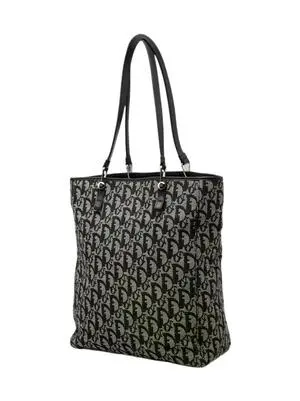 Dior Diorissimo Trotter Canvas Tote Bag - Black