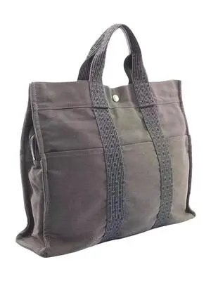 Hermès 20th Century Canvas Herline Mm Tote Bag - Grey