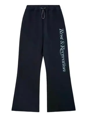 REST&RECREATION Rest&Recreation Logo Detail Drawstring Trousers Blue