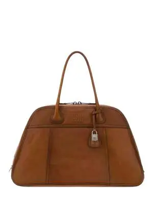 Miu Miu Vivant Leather Bag - Brown