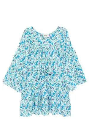 BAMBAH Nova Dress Floral Print - Blue