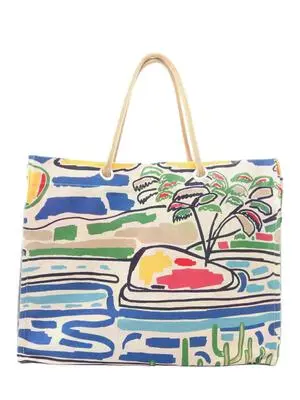 Hermès 2022 Toile Farniente Beach Tote Bag Neutrals