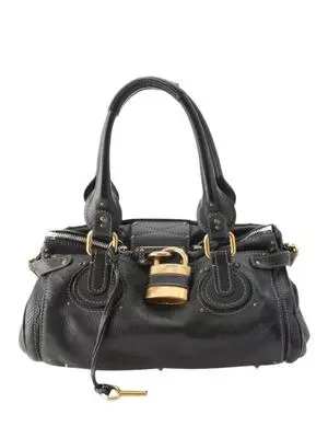 Chloé 2000-2026 Leather Paddington Handbag - Black