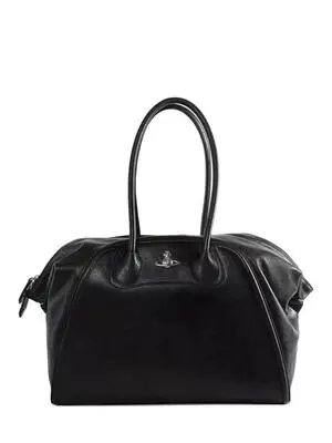 VIVIENNE WESTWOOD Orb Plaque Shoulder Bag - Black