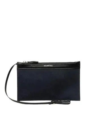 Balenciaga Balenciaga Canvas Pouch Blue