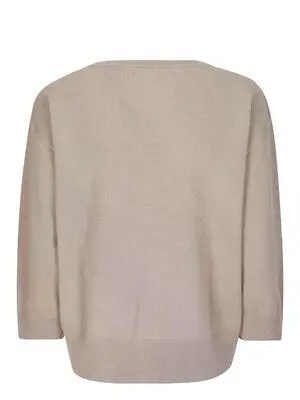 Extreme Cashmere Pearl V-neck Sweater - Neutrals