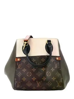 LOUIS VUITTON Fold Tote Monogram Canvas And Leather Pm Satchel - Brown