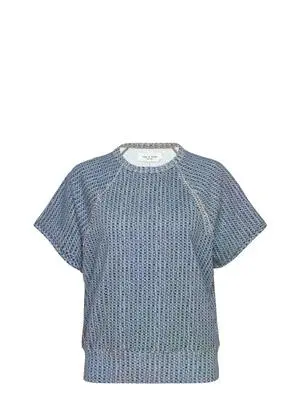 Rag & Bone Miramar Short-sleeve Sweatshirt - Blue