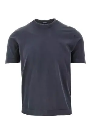 DRUMOHR Crew-neck Short-sleeve T-shirt - Blue