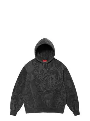 Supreme Liberty-print Hoodie - Black