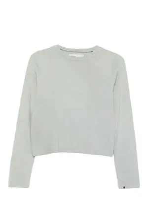 Extreme Cashmere Extreme Cashmere N°451 Lisa Crew-Neck Long-Sleeve T-Shirt Green
