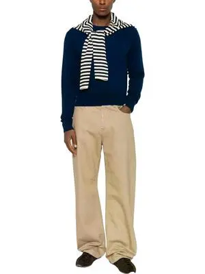 Extreme Cashmere March Crew-neck Long-sleeve Sweater - Blue