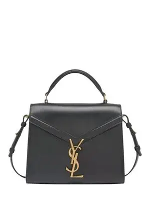 Saint Laurent Cassandra Leather Shoulder Bag Black