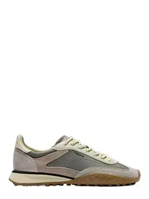 HOFF Bridge Mkii Panelled Leather Sneakers - Grey