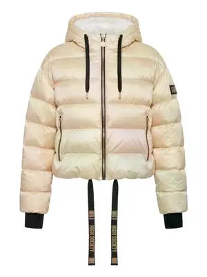 HIGH SOCIETY Elora Hooded Puffer Jacket - Neutrals