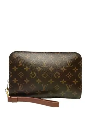 LOUIS VUITTON 2014 Monogram Orsay Clutch Bag - Brown