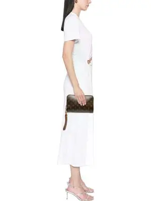 LOUIS VUITTON 2014 Monogram Orsay Clutch Bag - Brown