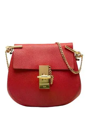 Chloé Chloé Drew Small Leather Bag Red