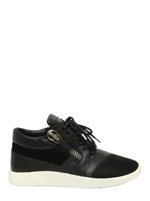 GIUSEPPE ZANOTTI Megatron Sneakers With Zip Detail - Black