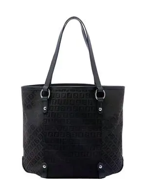Fendi 2000-2010 Zucchino Canvas Tote Bag - Brown