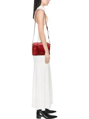 LOUIS VUITTON 2016 Monogram Empreinte Speedy Bandouliere 25 Satchel - Red