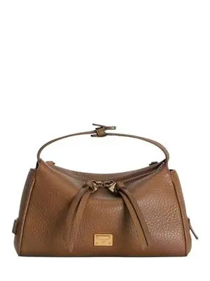 Dolce & Gabbana Vittoria Calfskin Crossbody Bag Brown