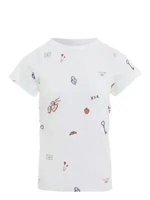 Rag & Bone Rag & Bone Valentines Graphic Print T-Shirt White