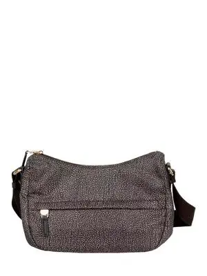 Borbonese Op Occhio Di Pernice Shoulder Bag - Grey