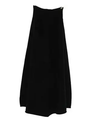 Extreme Cashmere Grace Short Knitted Maxi Skirt - Black