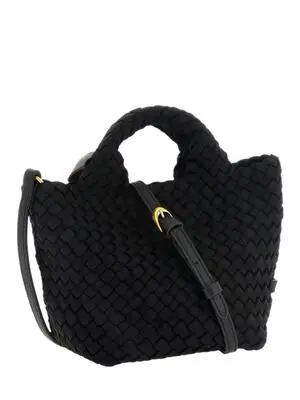 NAGHEDI Mini St. Barths Woven Tote Bag - Black