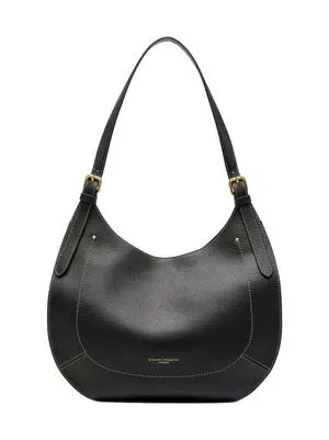 GIANNI CHIARINI Grained Leather Shoulder Bag - Black